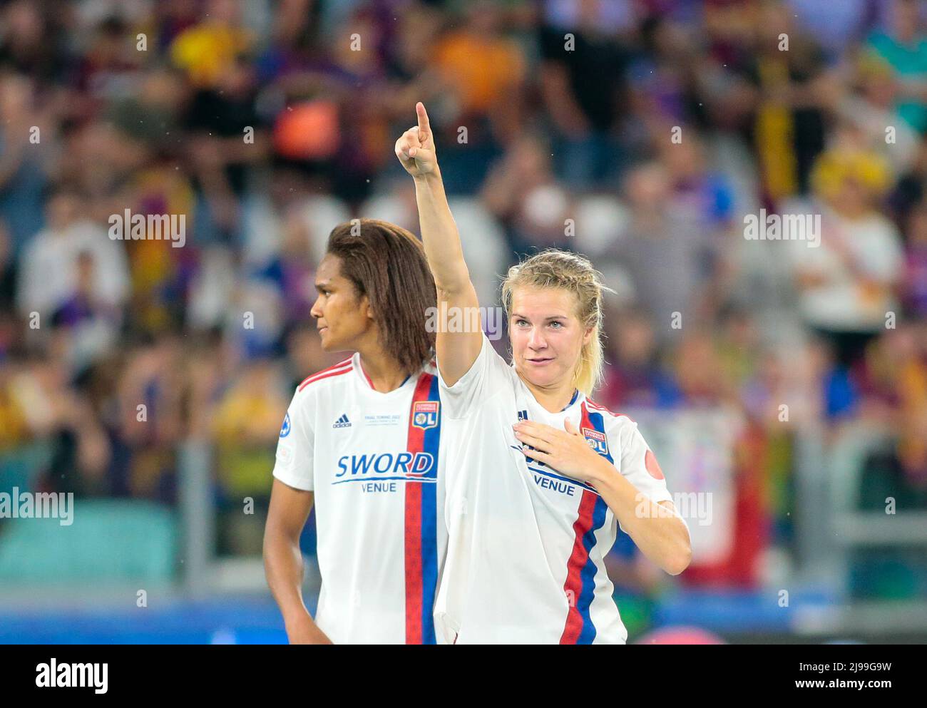 Ada Hegerberg of Olympique Lyonnais during the UEFA Women's Champions ...