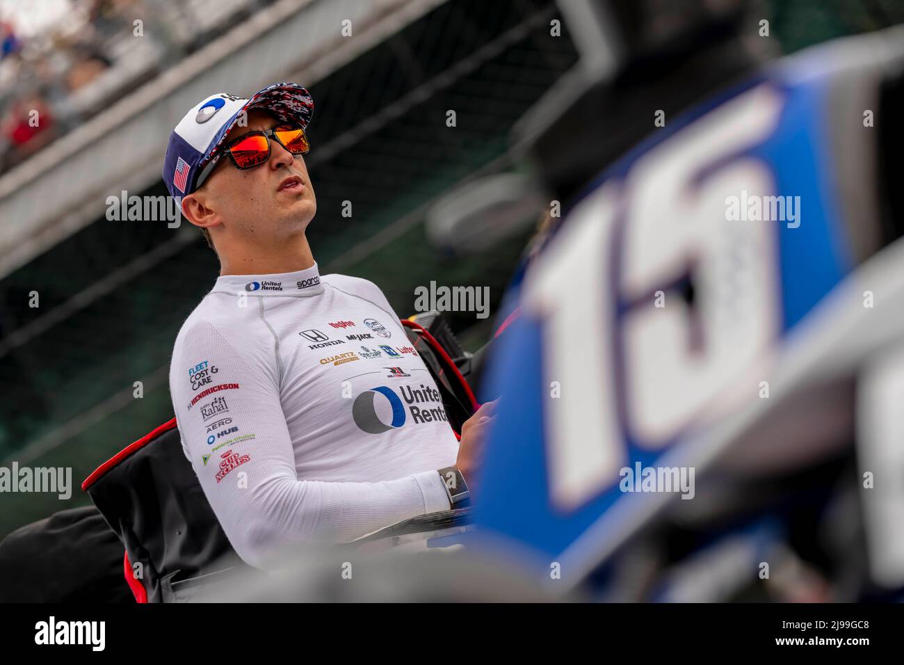 Indianapolis, Indiana, USA. 21st May, 2022. GRAHAM RAHAL (15) of the ...