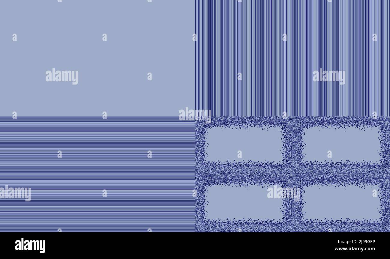 A seamless blue repeating edge striped pattern with a rectangle of ...