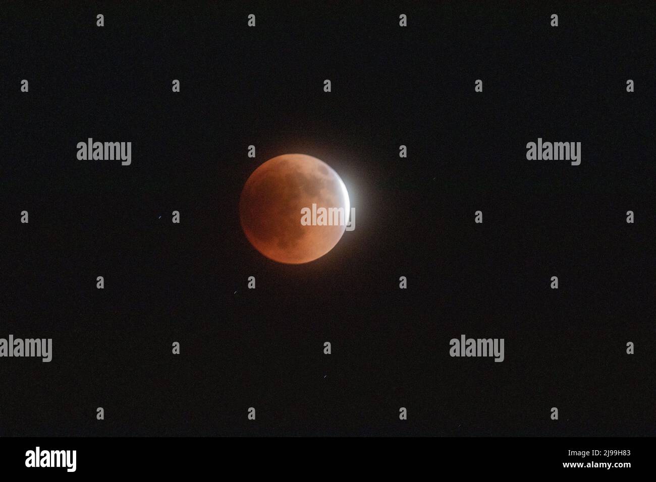 Moon Phases of the 2022 Total Lunar Eclipse Stock Photo - Alamy
