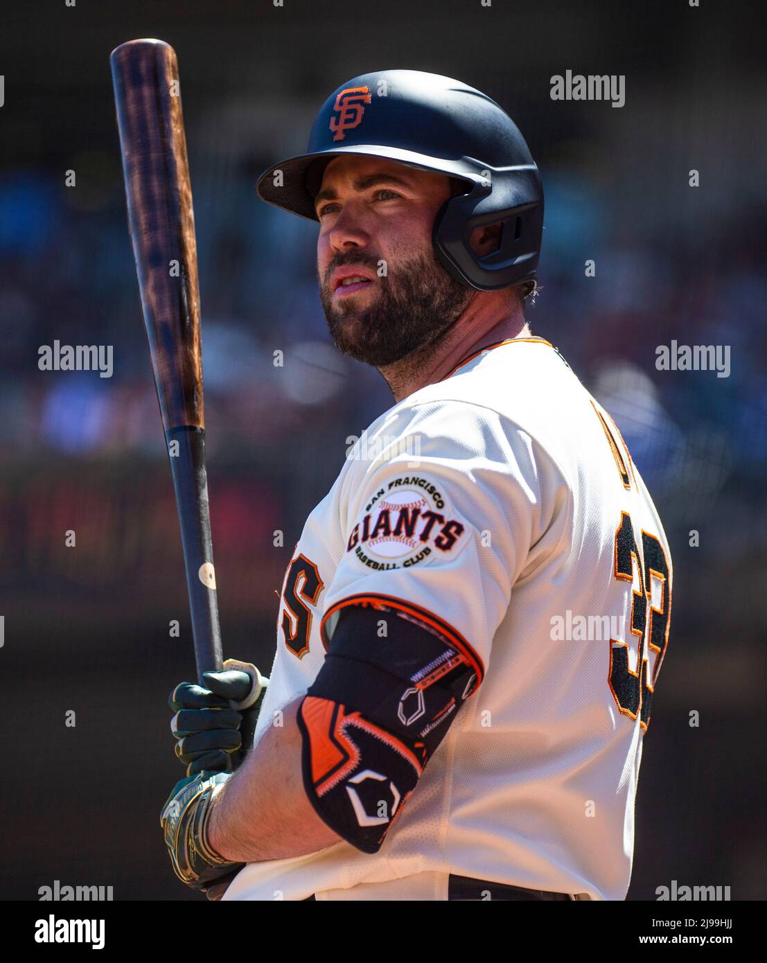 May 21 2022 San Francisco CA, U.S.A. San Francisco first baseman Darin ...