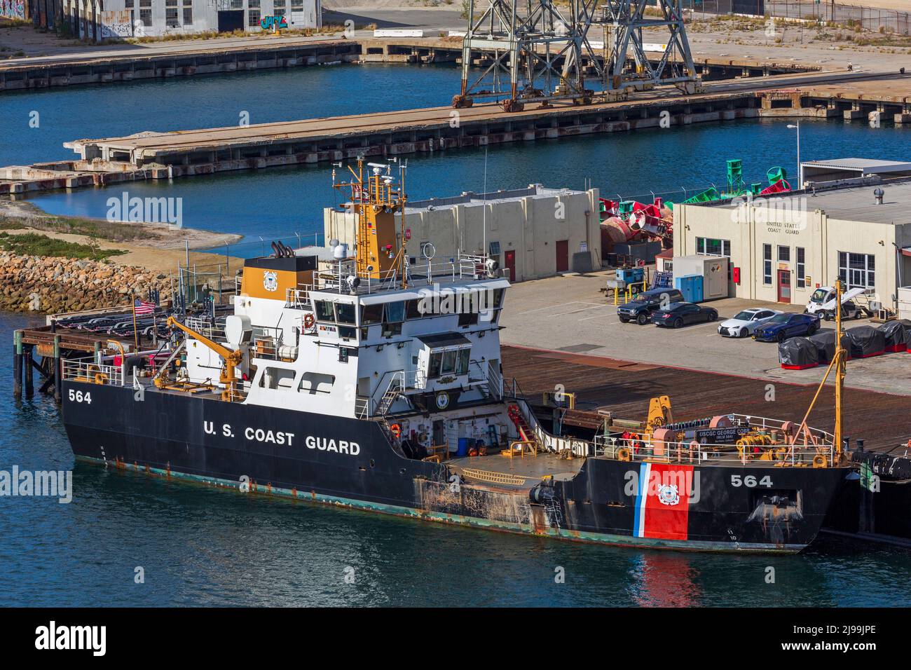 Terminal Island Coast Guard Station, Port of Los Angeles, San Pedro ...