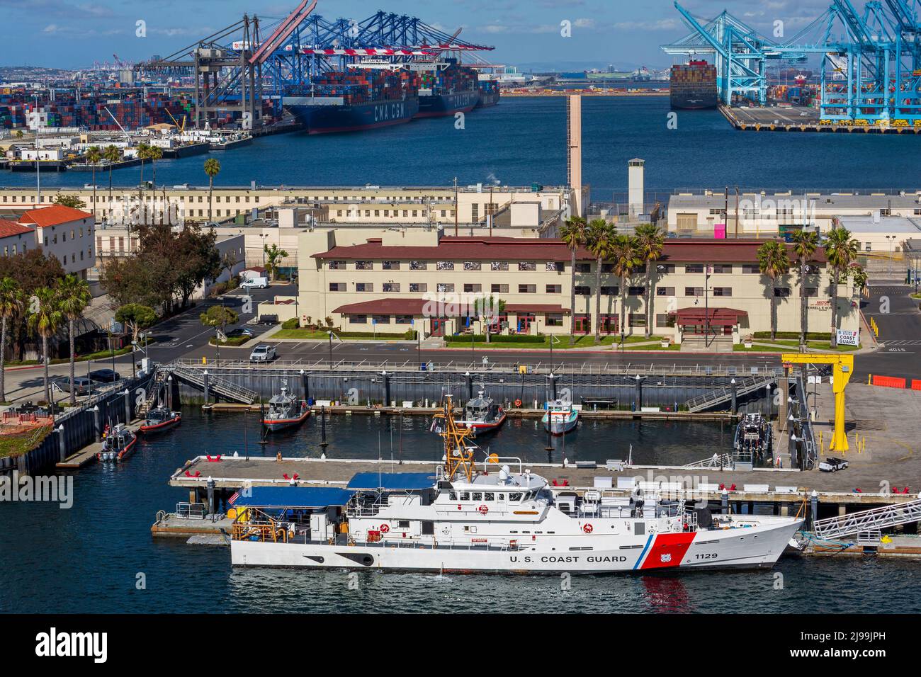 Terminal Island Coast Guard Station, Port of Los Angeles, San Pedro ...
