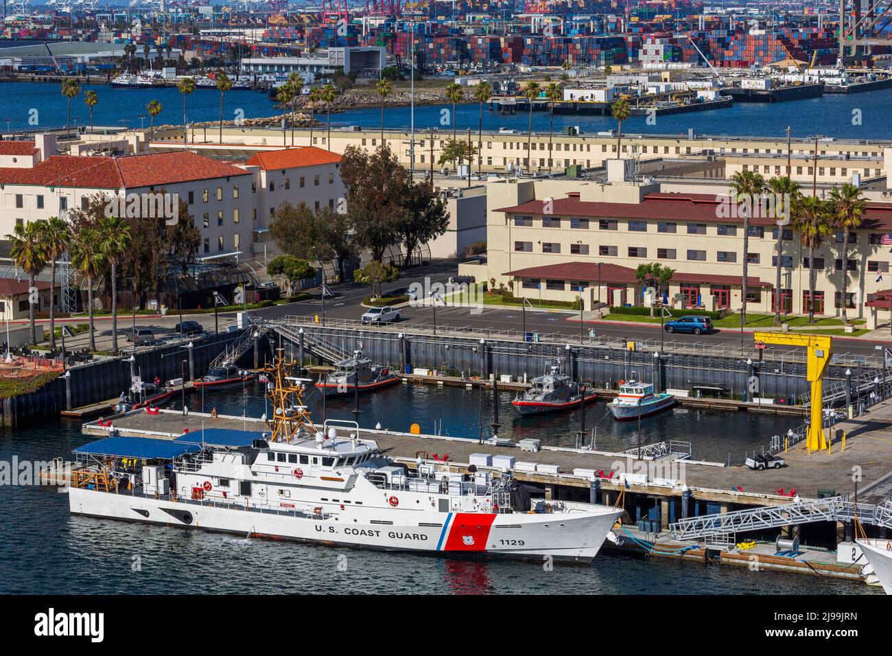 Terminal Island Coast Guard Station, Port of Los Angeles, San Pedro ...