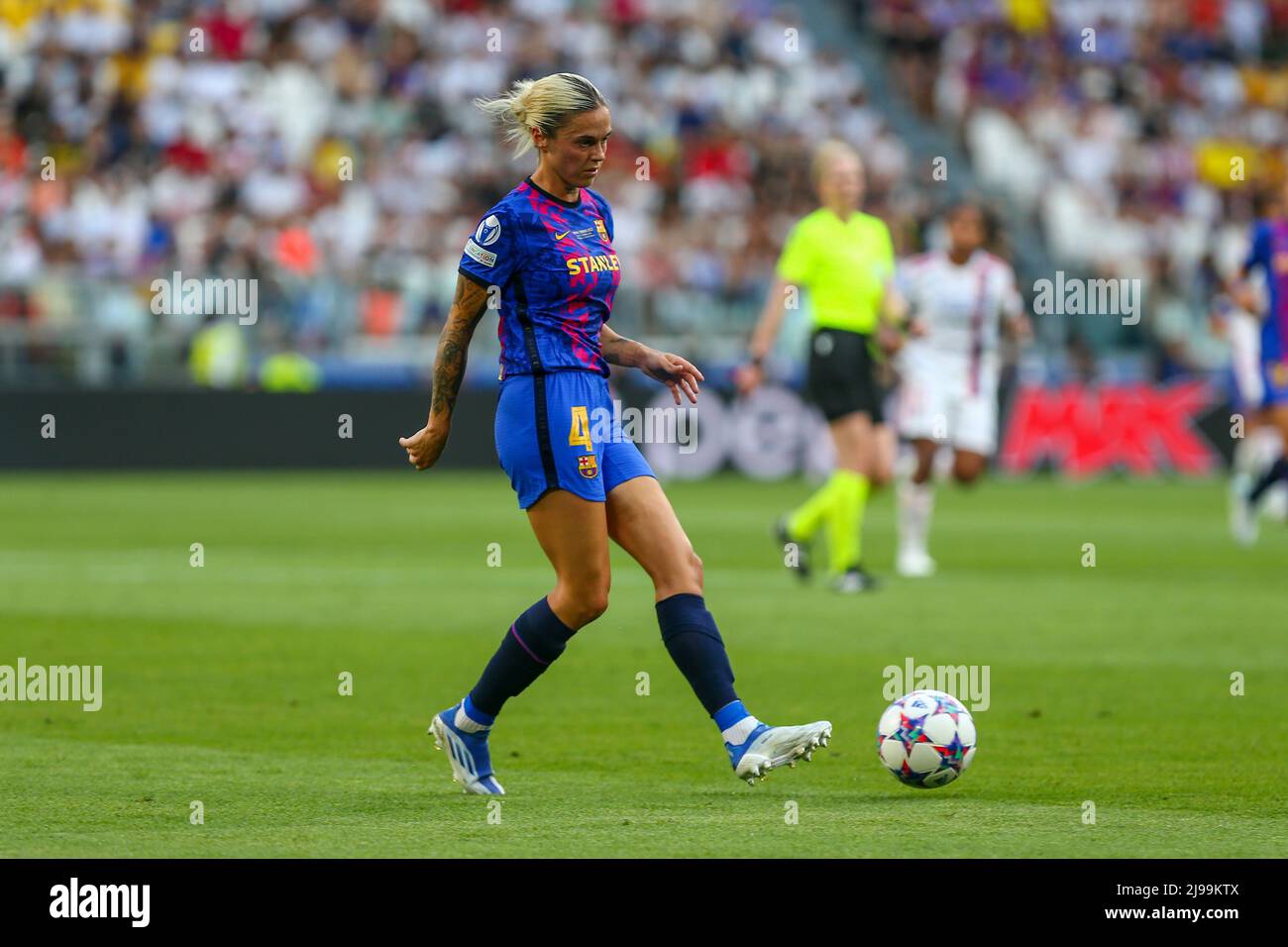 TURIN, ITALY. 21 MAY 2022. María Pilar Leon of FC Barcelona during the ...