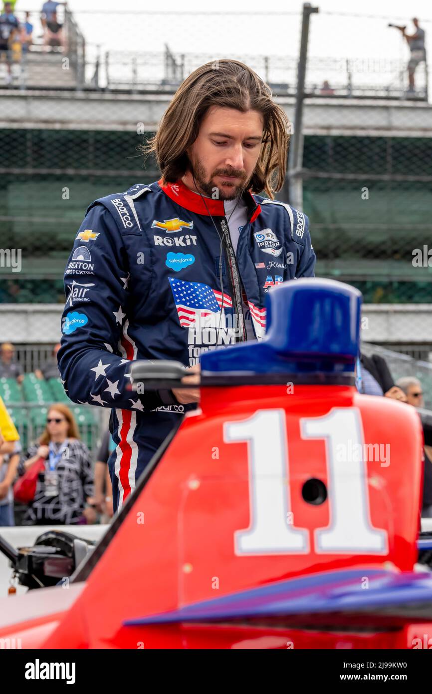 Indianapolis, Indiana, USA. 21st May, 2022. JR HILDEBRAND (11) of the ...
