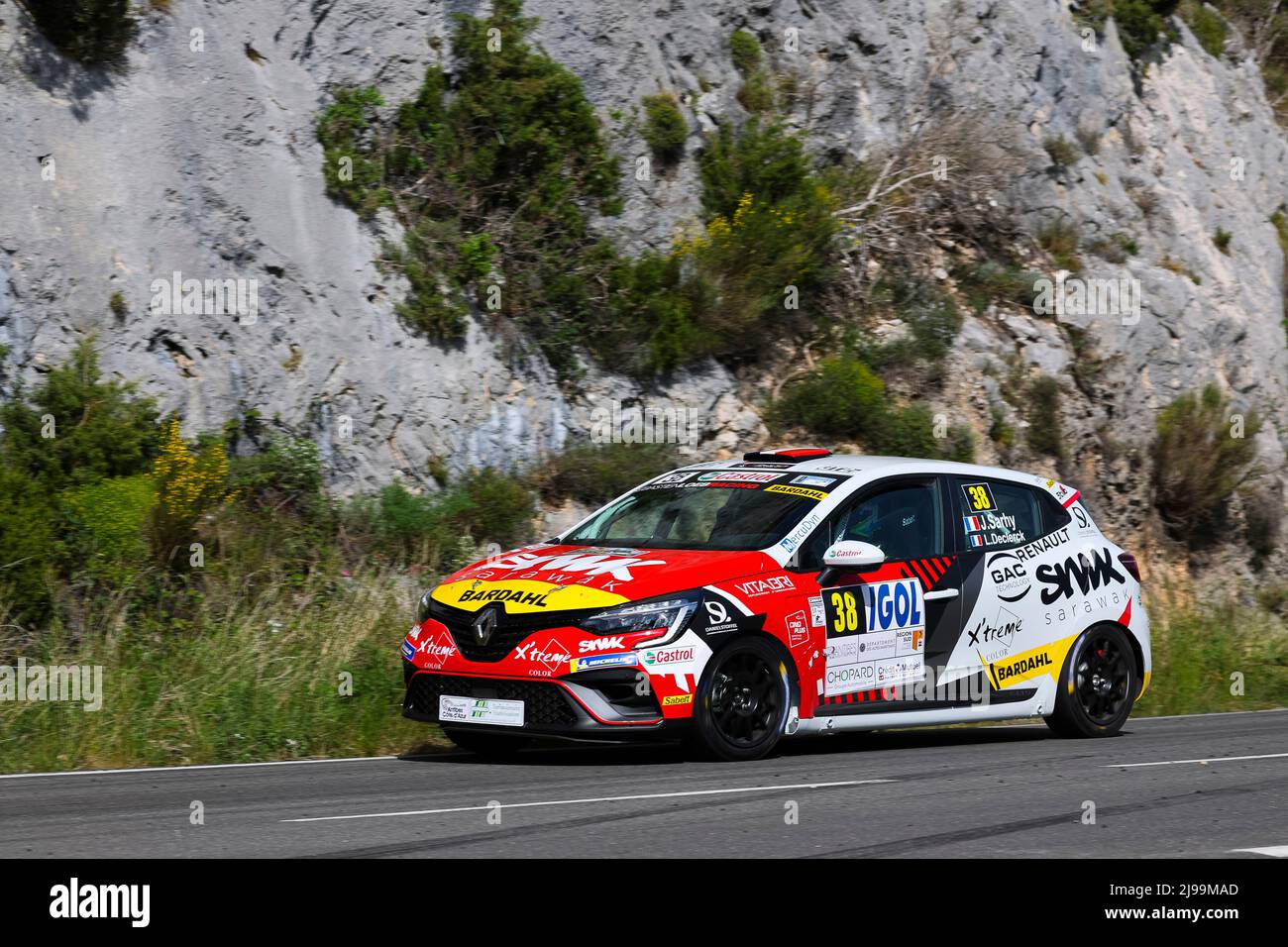 38 SARHY Jeremy, DECLERCK LoÏc, Renault Clio RS Line, action during the ...