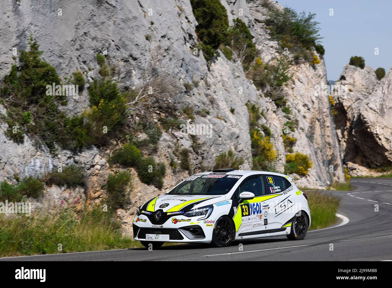 33 CHAUFFRAY Thomas, CHAUFFRAY Pauline, Renault Clio RS Line, action ...