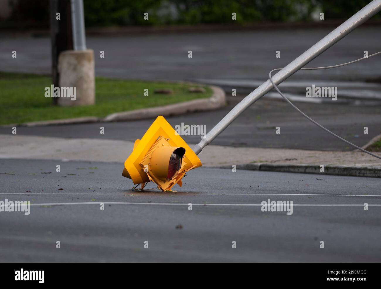 Ottawa, Can. 21st May, 2022. The red light segment of a traffic light ...