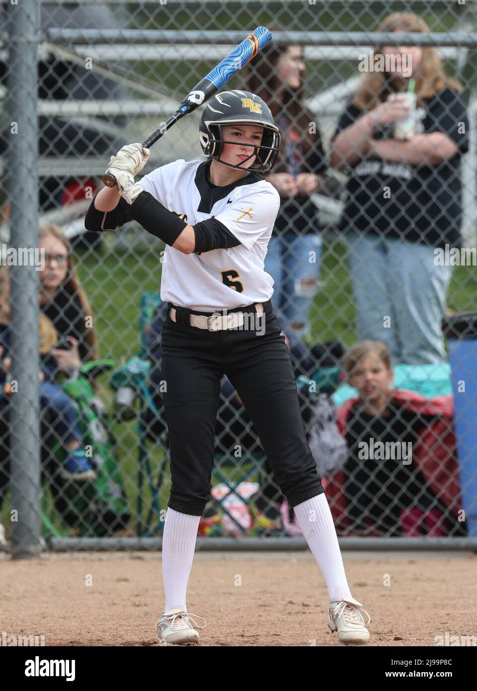 Softball action with Bishop Kelly vs Lakeside High School in Post Falls ...