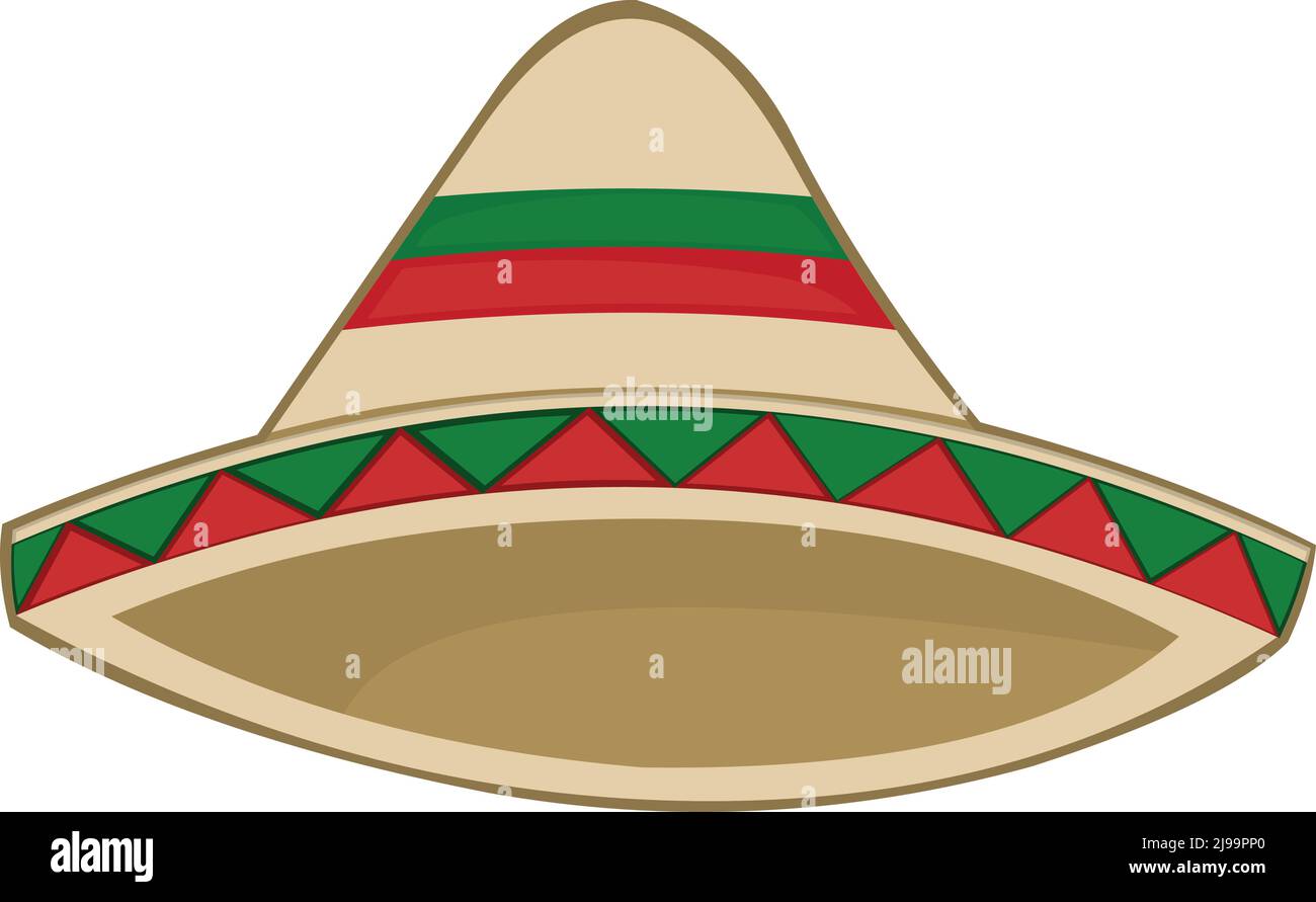 Vector illustration of a classic hat from mexico Stock Vector Image ...