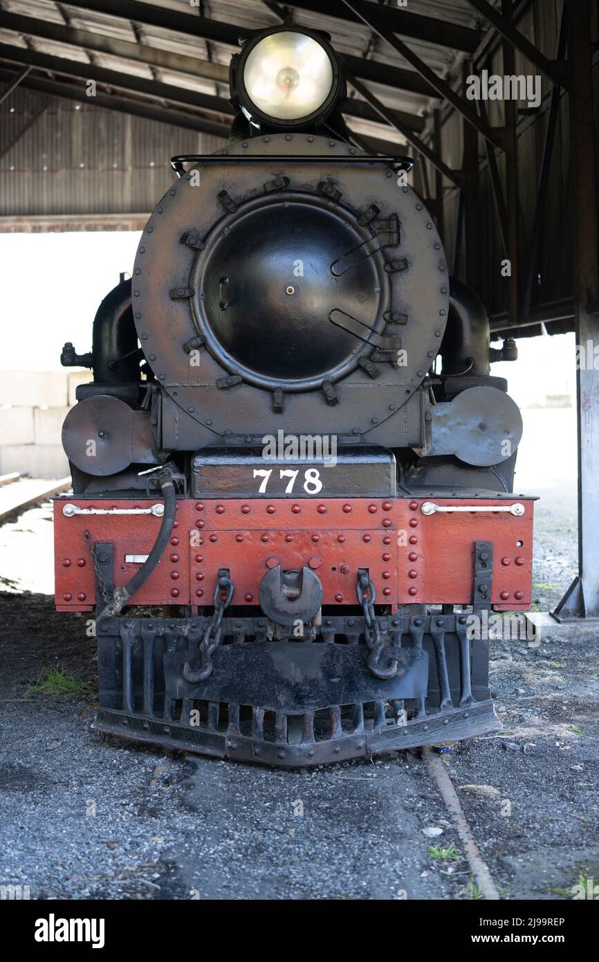 Kingston, New Zealand - April 14 2022;Historic steam strain number 778 ...