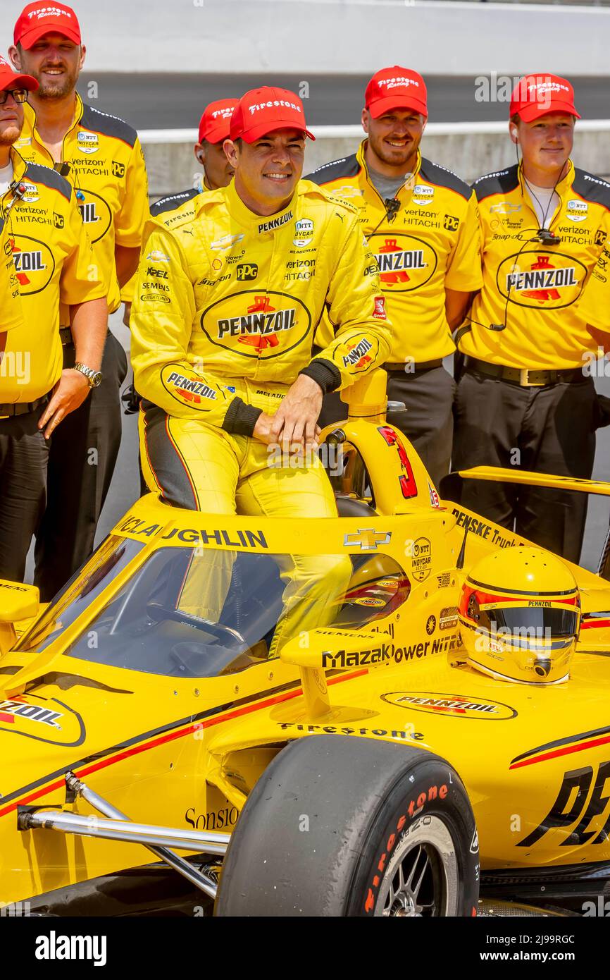 Indianapolis, Indiana, USA. 21st May, 2022. SCOTT MCLAUGHLIN (3) of ...