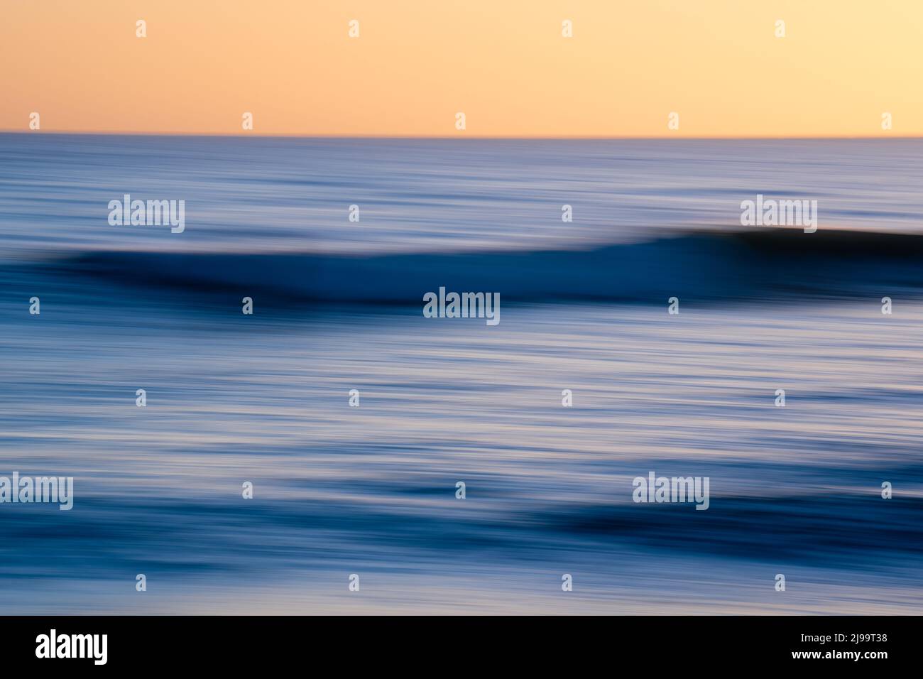 Impressionist coastal abstract form and colors at sunset Stock Photo ...