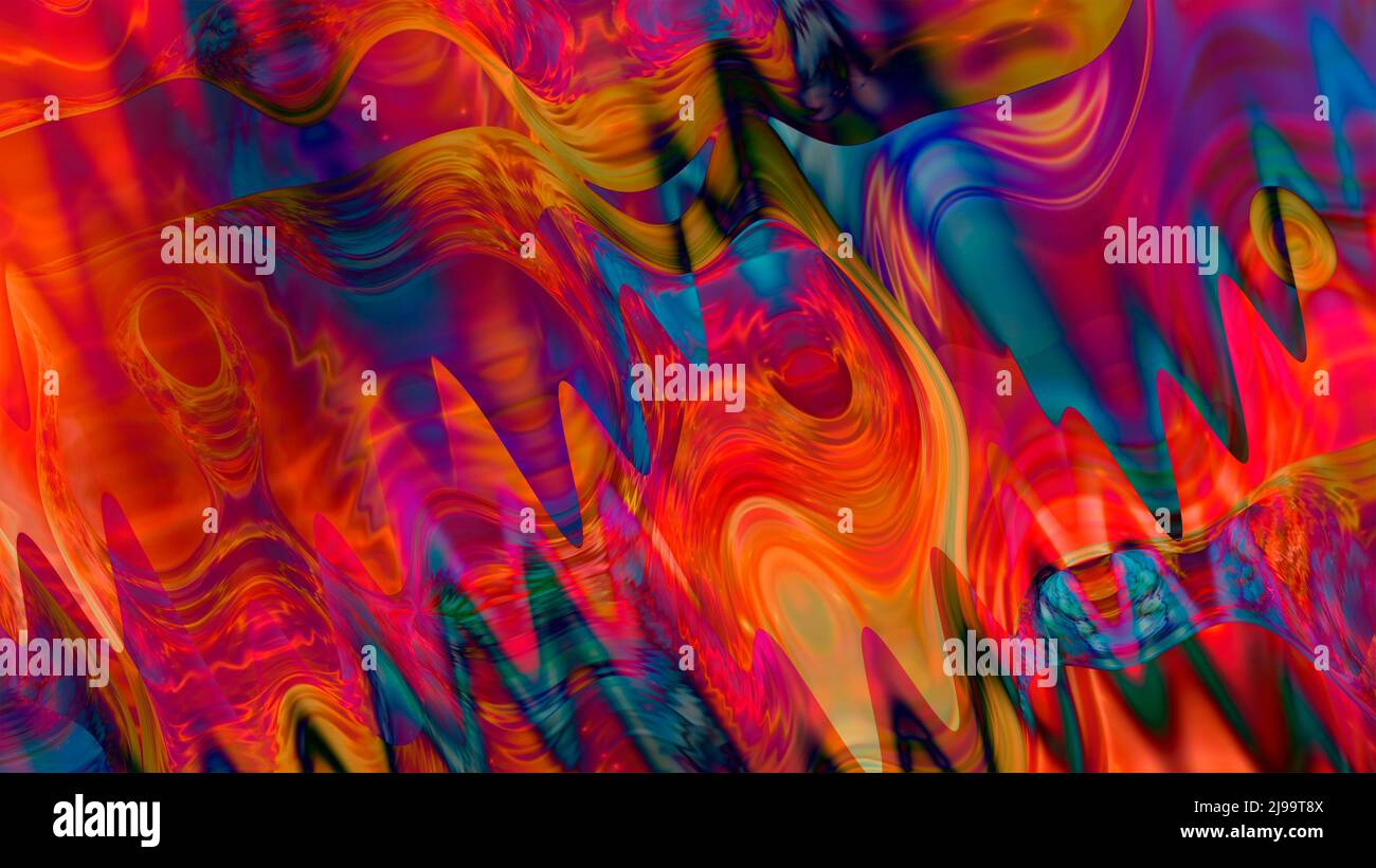 Abstract multi-colored textured fantasy background. Design, art Stock ...