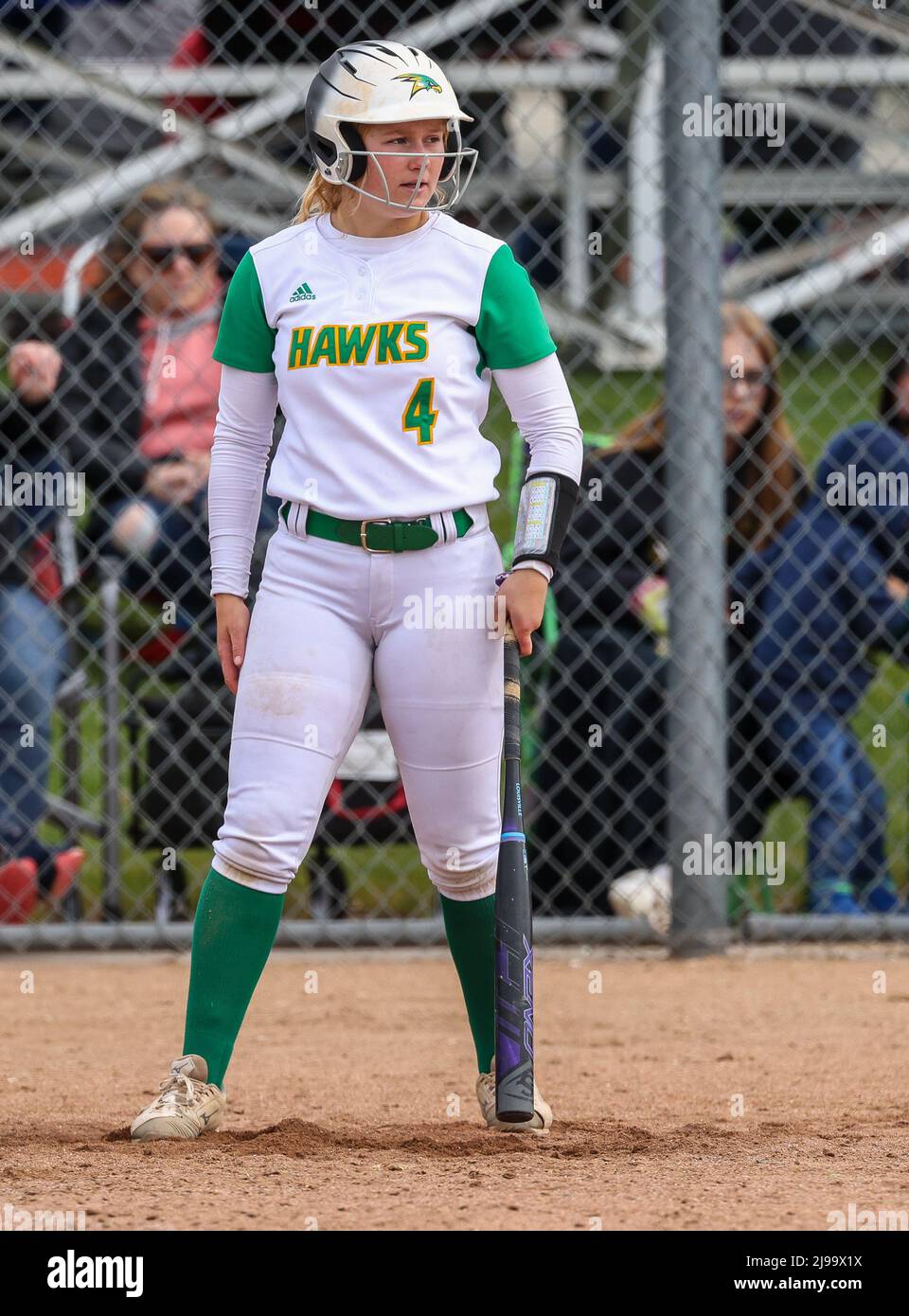 Softball action with Bishop Kelly vs Lakeside High School in Post Falls ...