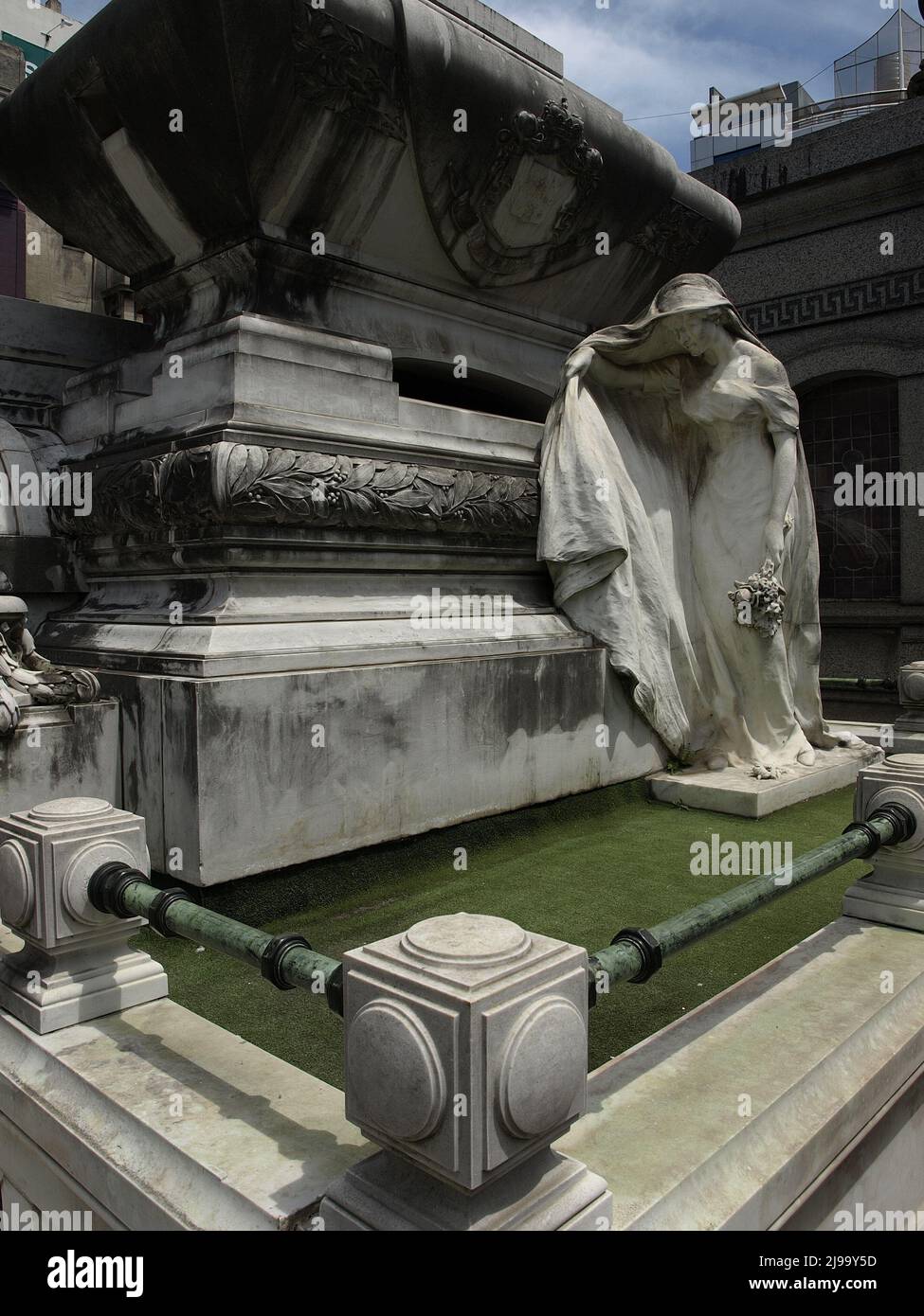 Tomb of the Italian prince Carlos Morra (1854-1926) in the cemetery of ...