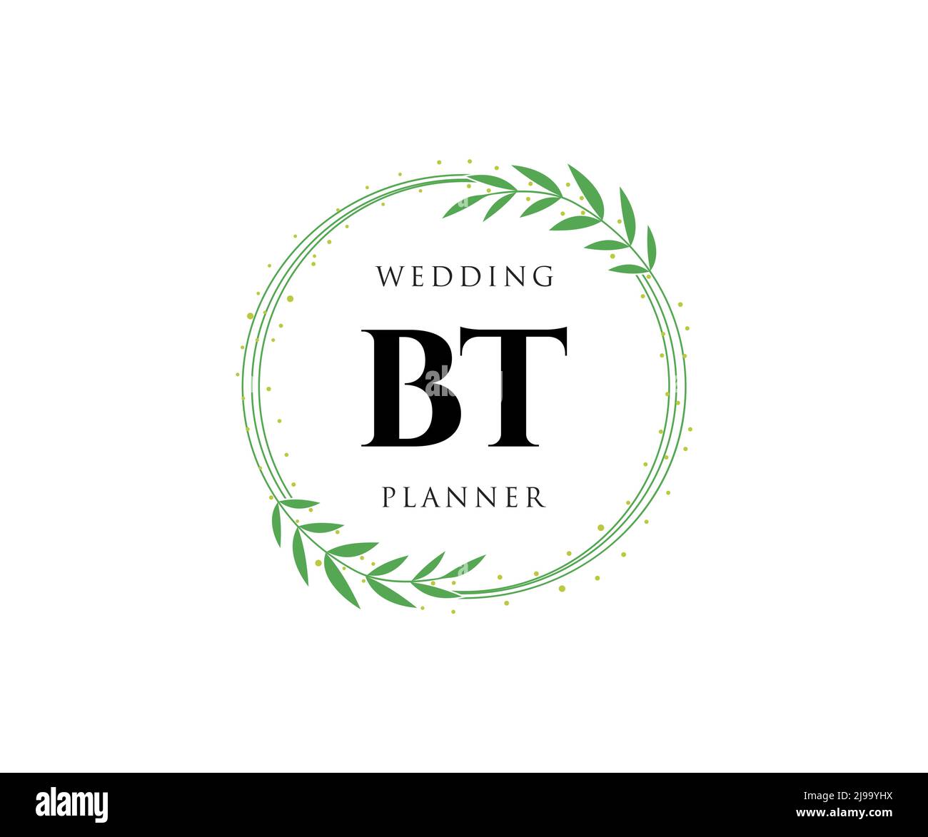 BT Initials letter Wedding monogram logos collection, hand drawn modern ...