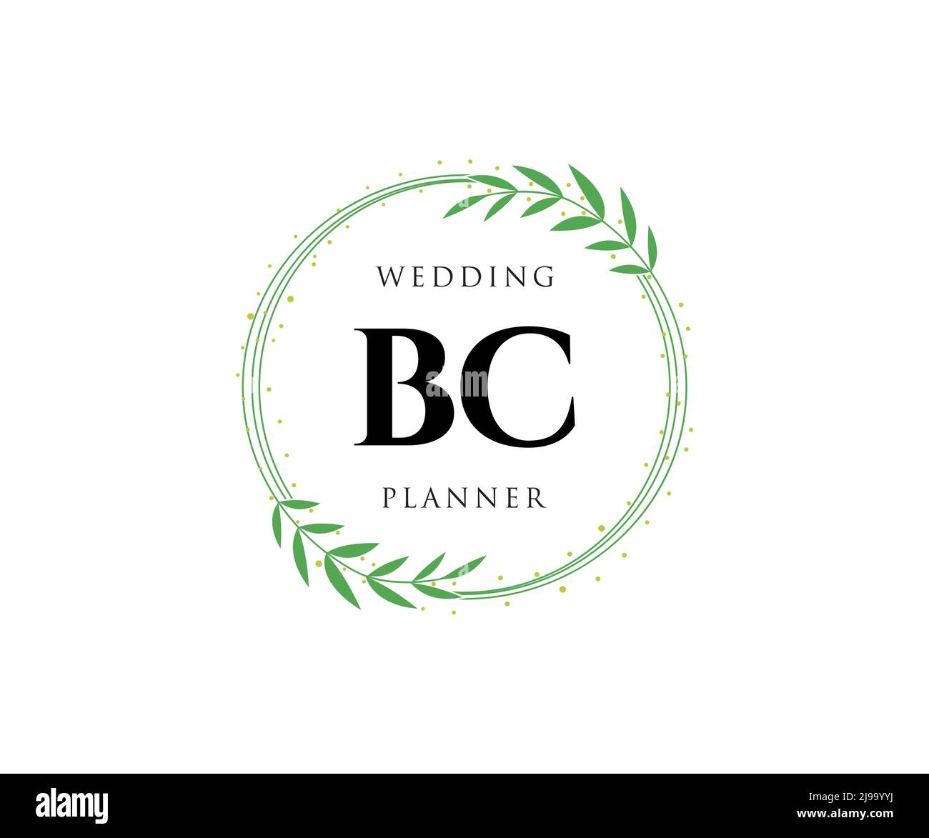 BC Initials letter Wedding monogram logos collection, hand drawn modern ...