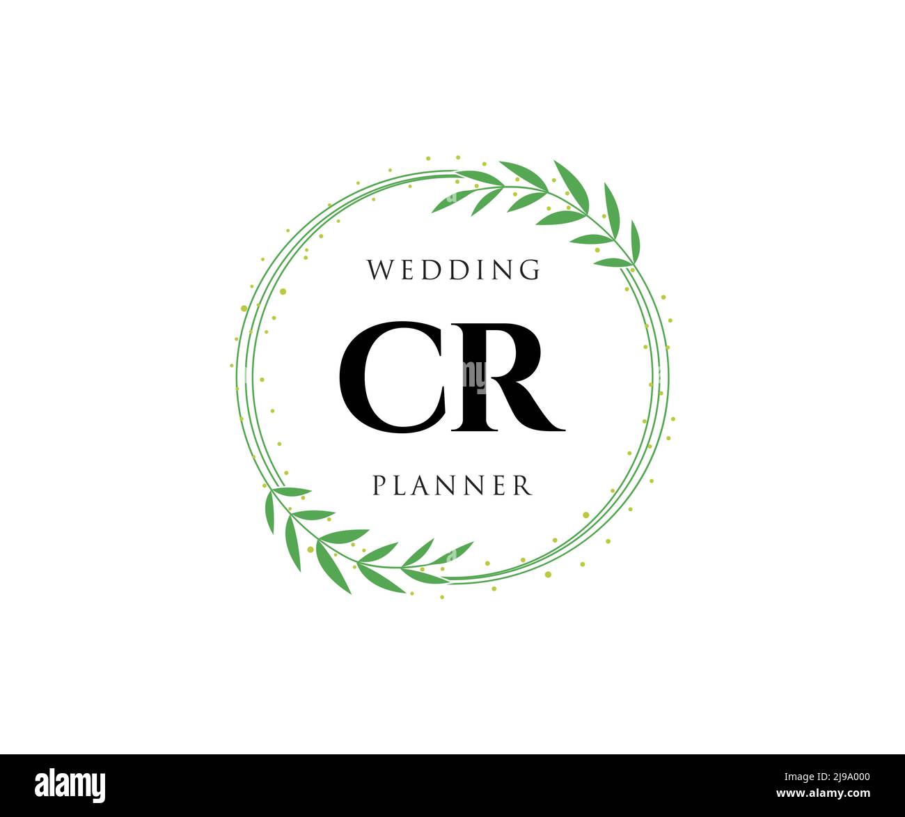 CR Initials letter Wedding monogram logos collection, hand drawn modern ...