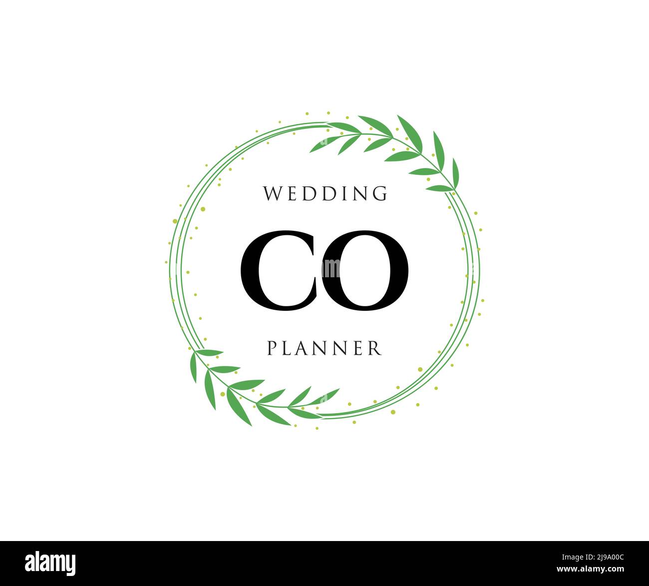 CO Initials letter Wedding monogram logos collection, hand drawn modern ...