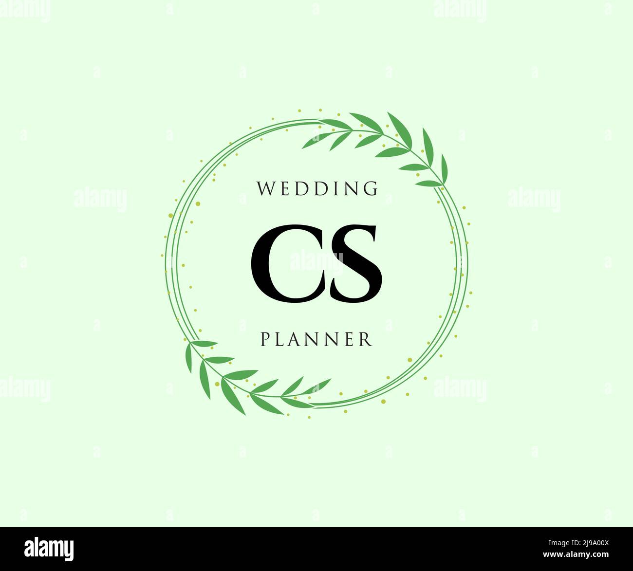CS Initials letter Wedding monogram logos collection, hand drawn modern ...