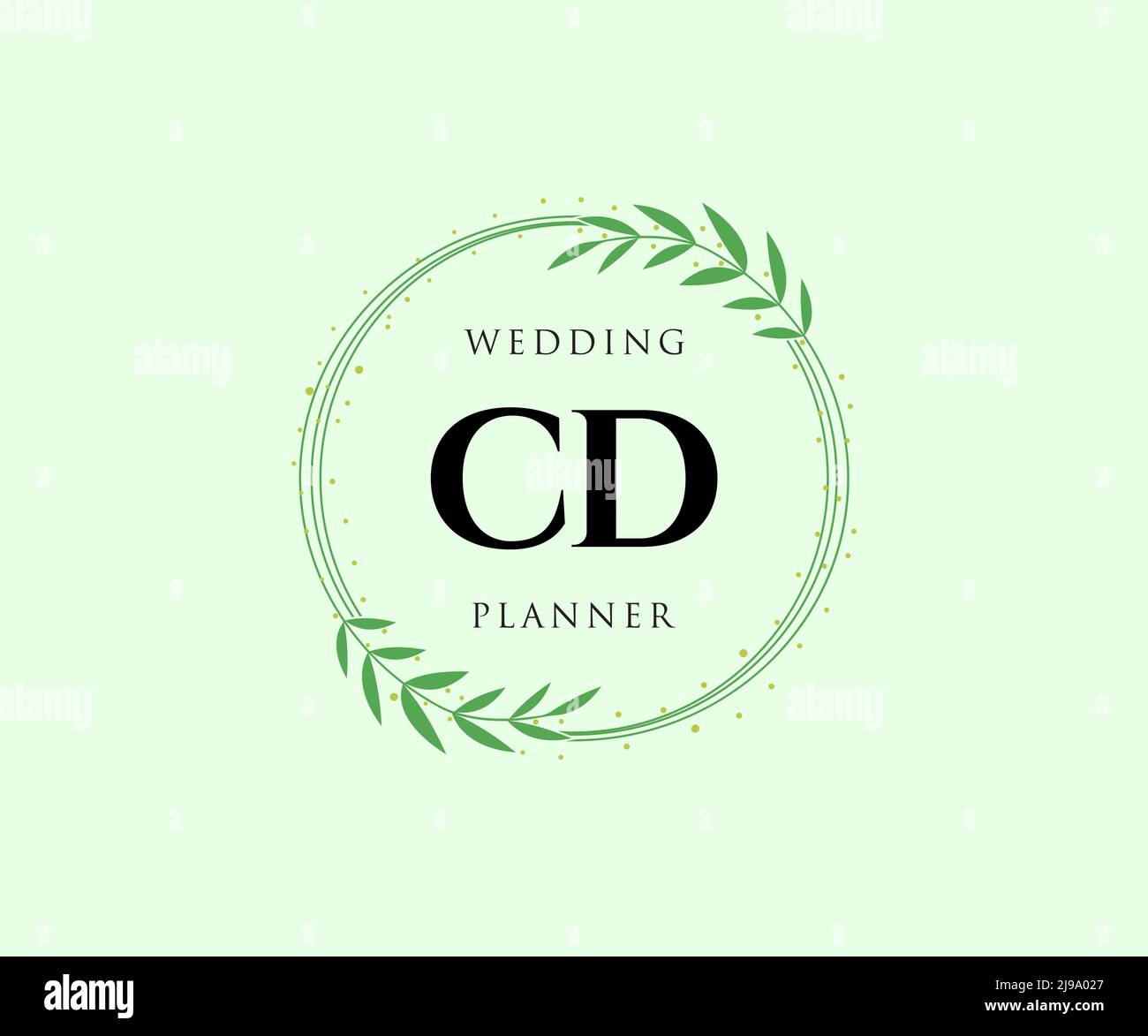 CD Initials letter Wedding monogram logos collection, hand drawn modern ...