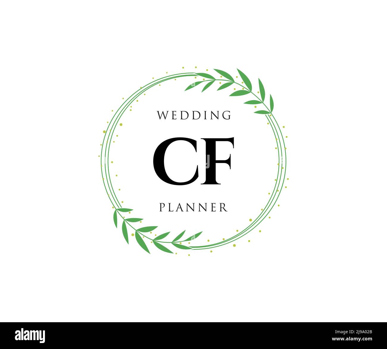 CF Initials letter Wedding monogram logos collection, hand drawn modern ...
