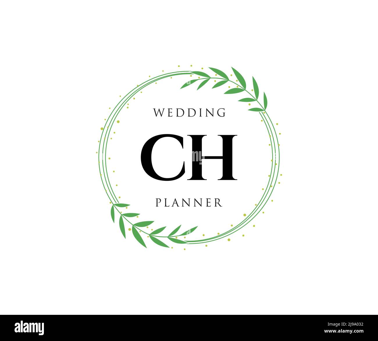CH Initials letter Wedding monogram logos collection, hand drawn modern ...