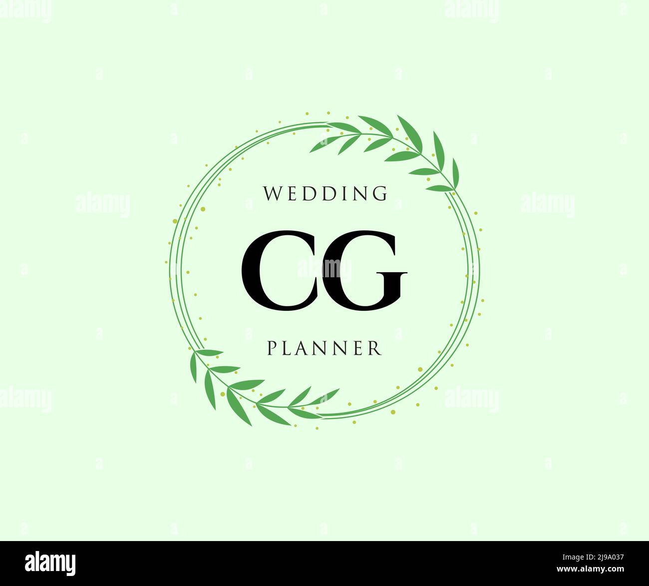 CG Initials letter Wedding monogram logos collection, hand drawn modern minimalistic and floral ...