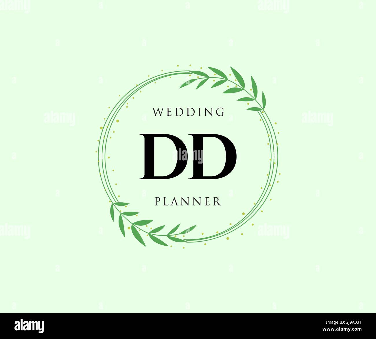 DD Initials letter Wedding monogram logos collection, hand drawn modern ...