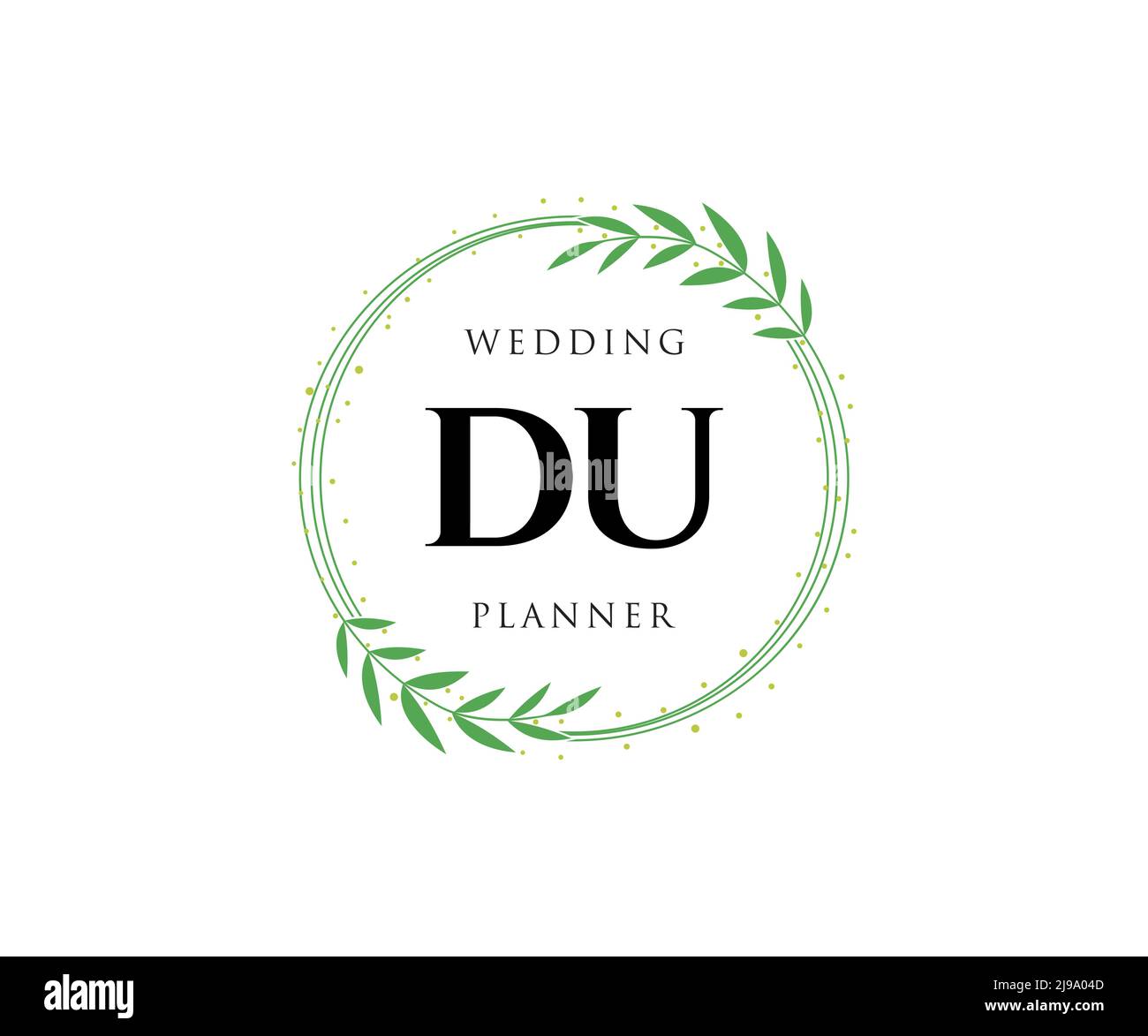 DU Initials letter Wedding monogram logos collection, hand drawn modern ...