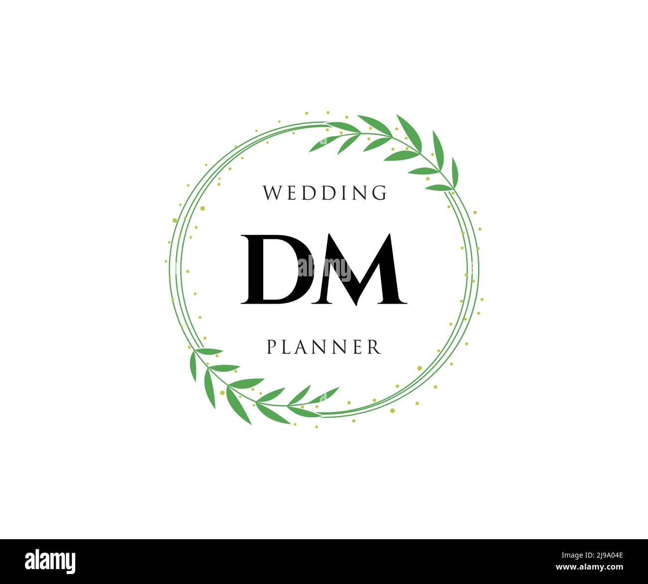 DM Initials letter Wedding monogram logos collection, hand drawn modern ...