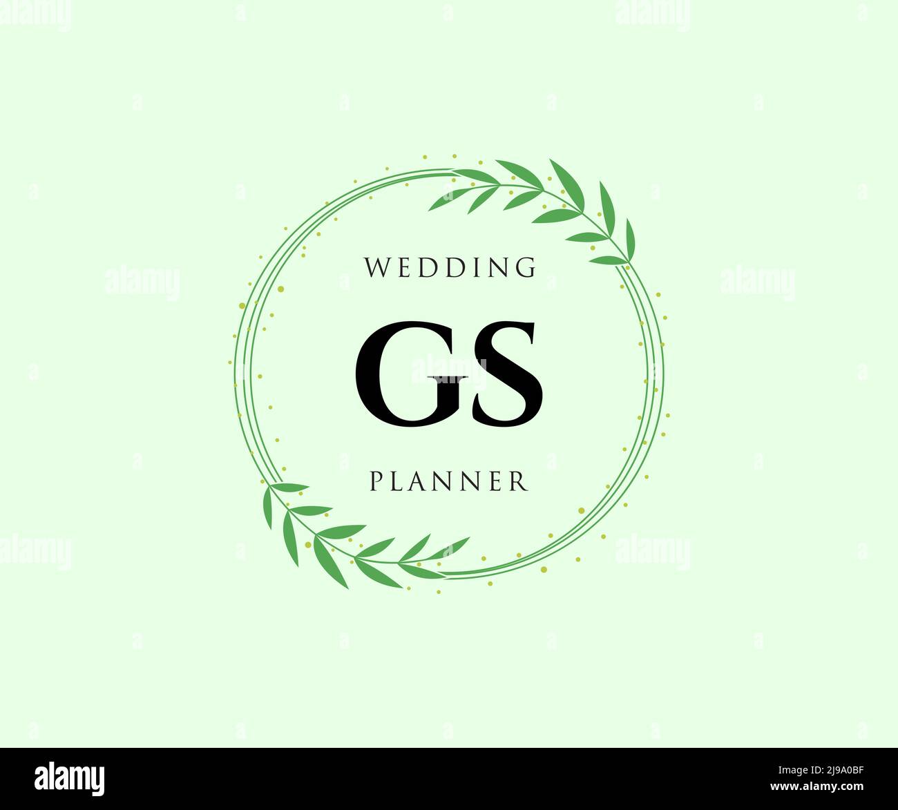 GS Initials letter Wedding monogram logos collection, hand drawn modern ...