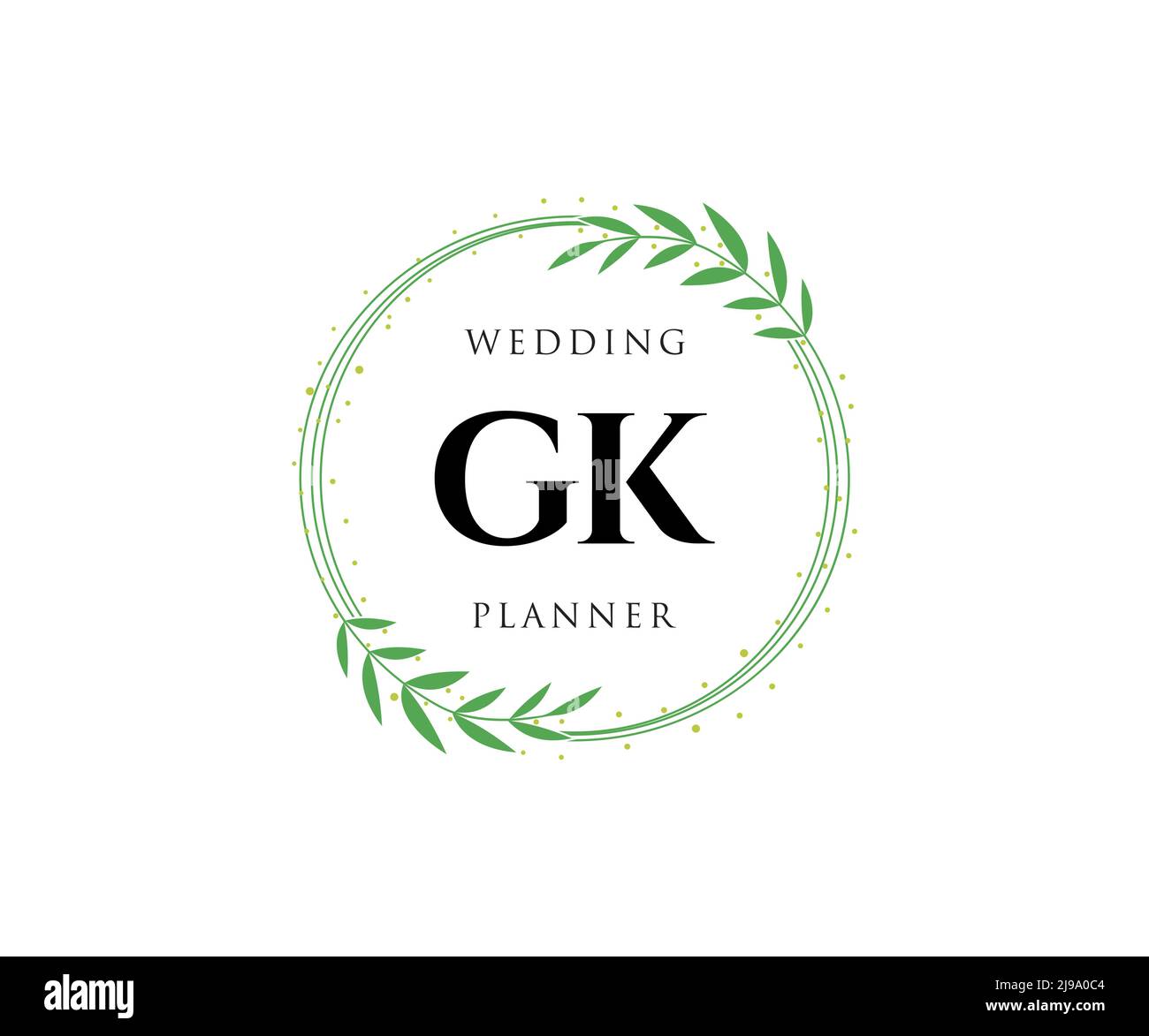 GK Initials letter Wedding monogram logos collection, hand drawn modern ...