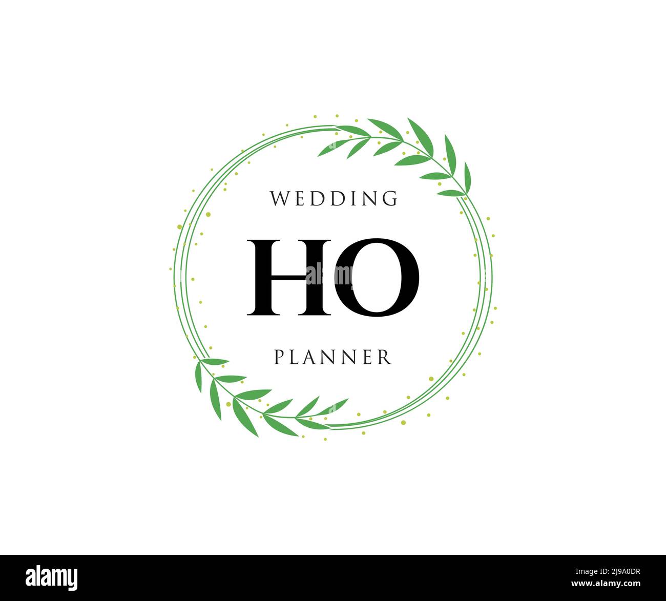 HO Initials letter Wedding monogram logos collection, hand drawn modern ...