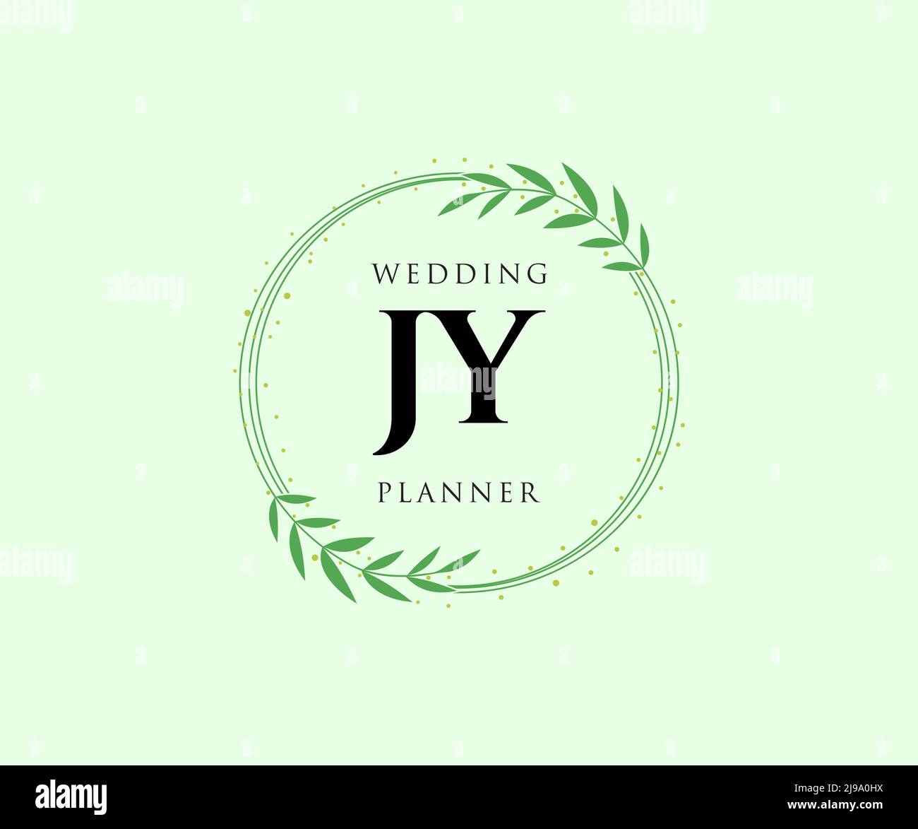 JY Initials letter Wedding monogram logos collection, hand drawn modern ...