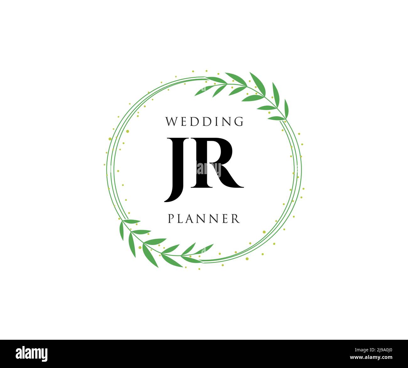 JR Initials letter Wedding monogram logos collection, hand drawn modern ...