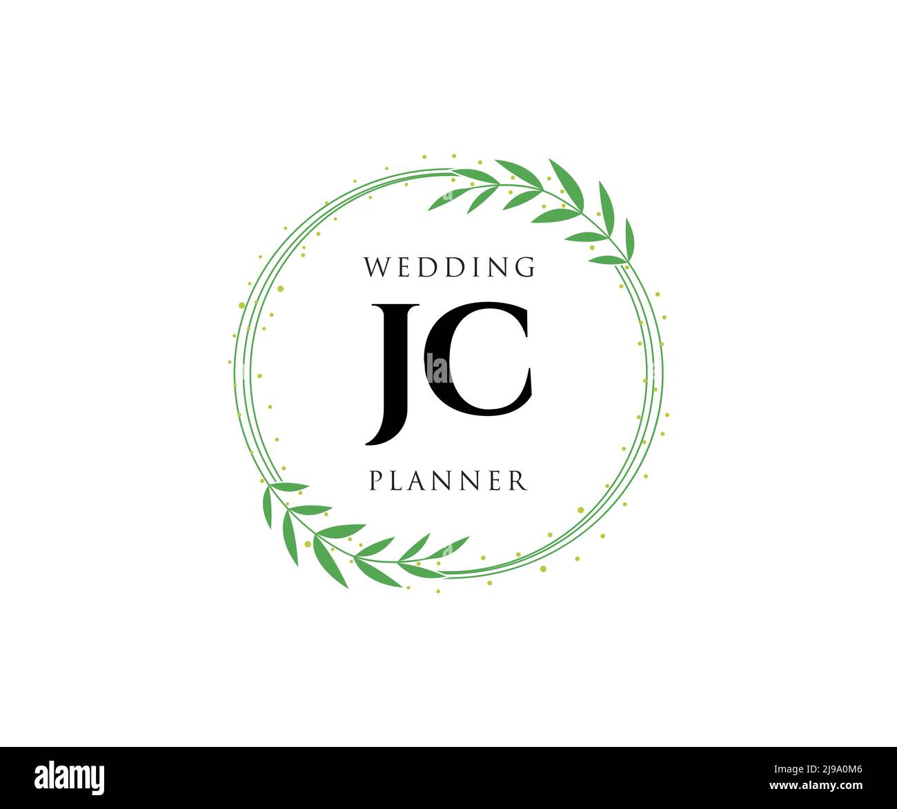 JC Initials letter Wedding monogram logos collection, hand drawn modern ...