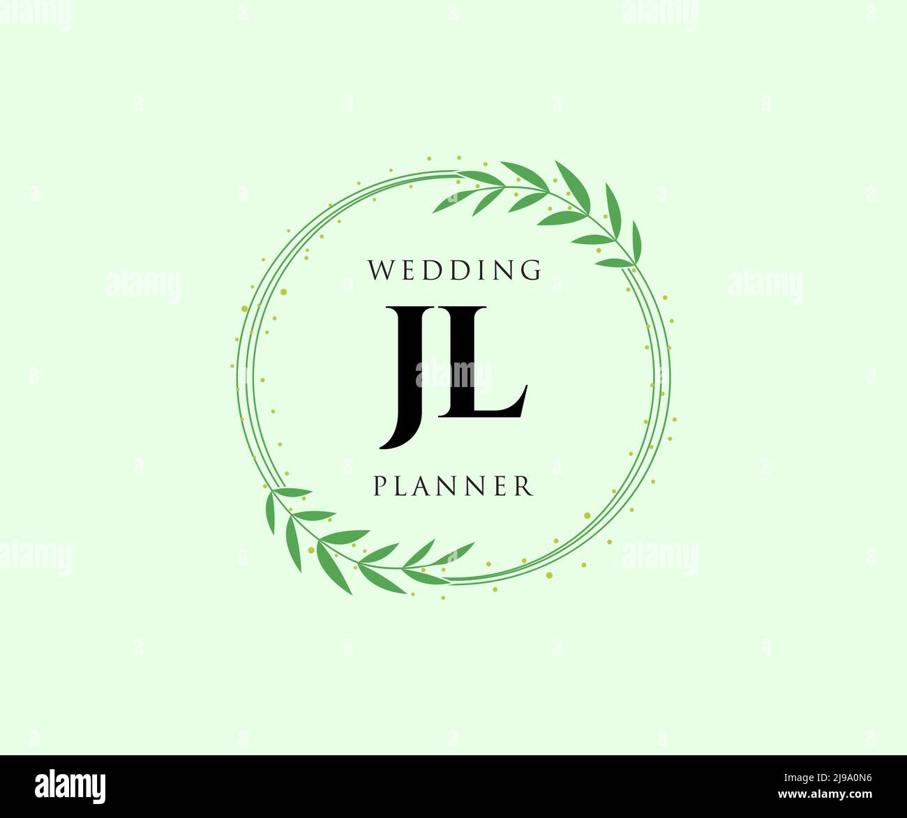 JL Initials letter Wedding monogram logos collection, hand drawn modern ...