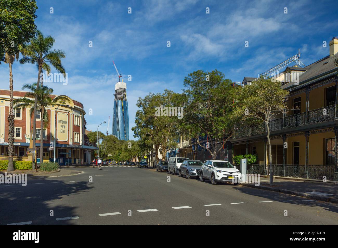 Lower Fort Street, at its intersection with George and Cumberland ...