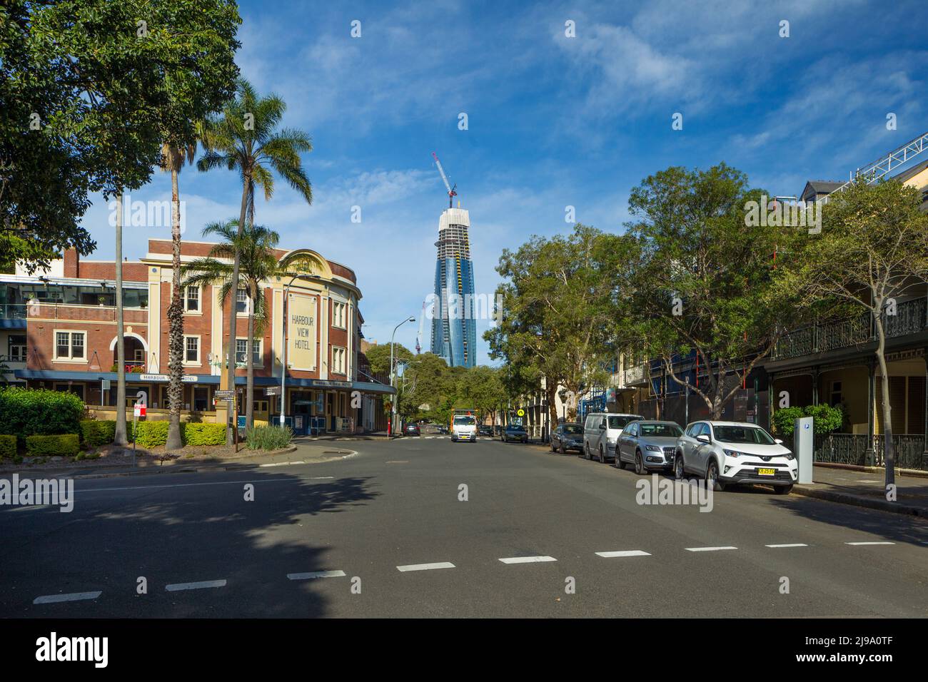 Lower Fort Street, at its intersection with George and Cumberland ...
