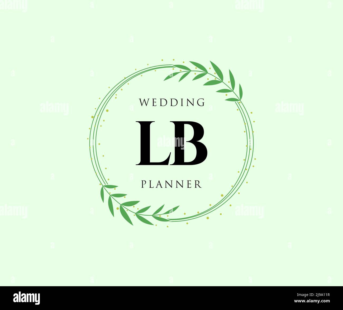 LB Initials letter Wedding monogram logos collection, hand drawn modern ...