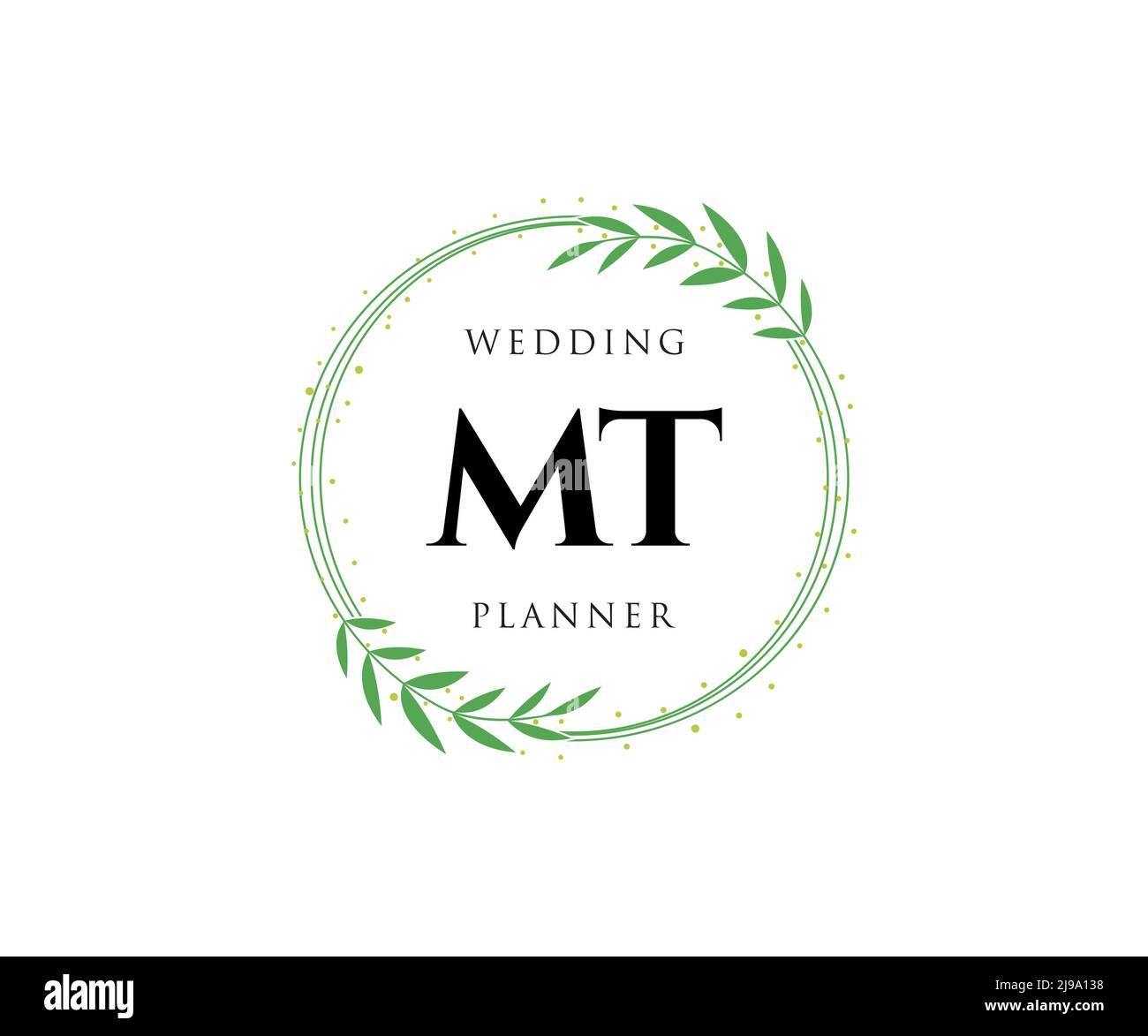 MT Initials letter Wedding monogram logos collection, hand drawn modern ...