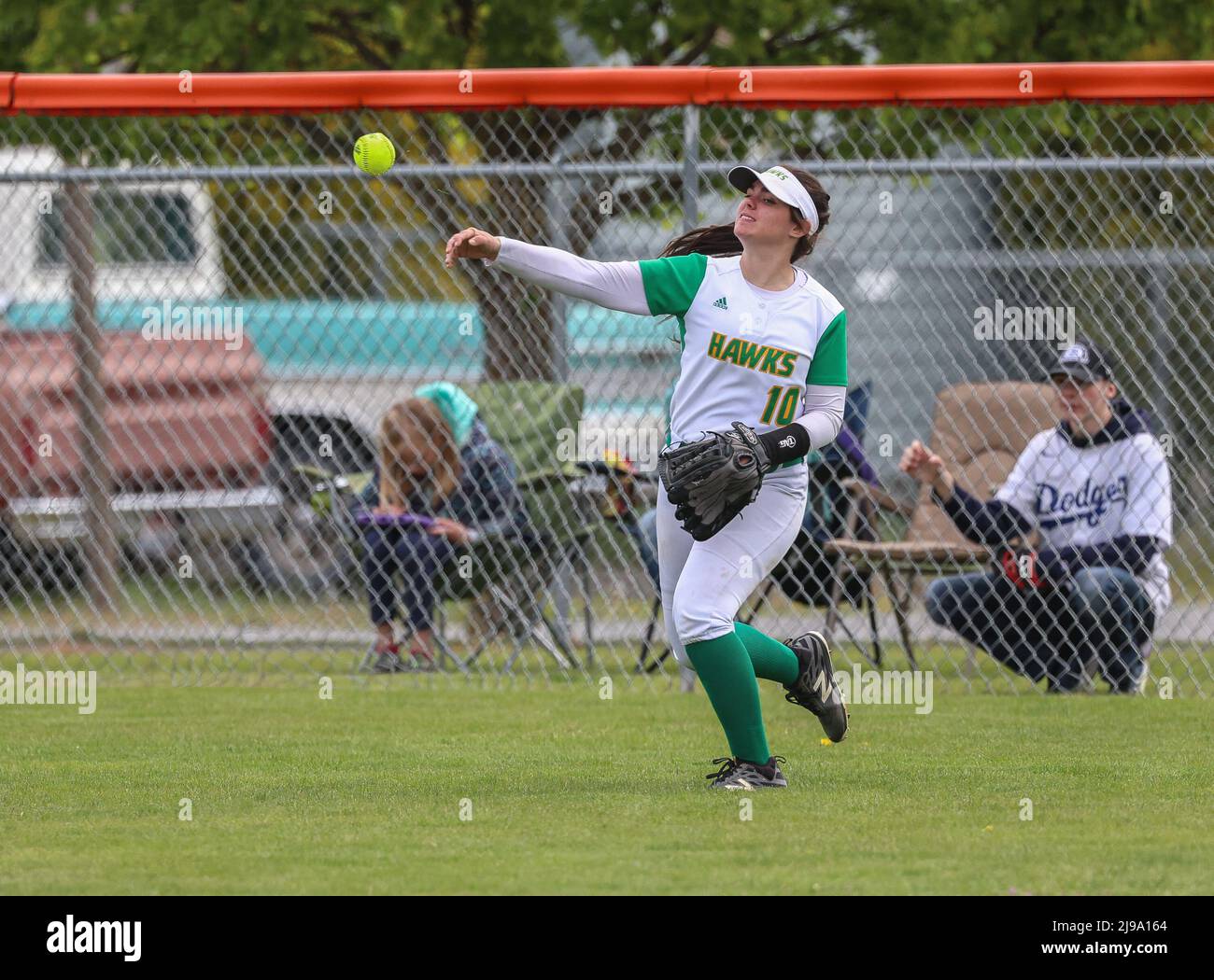 Softball action with Bishop Kelly vs Lakeside High School in Post Falls ...