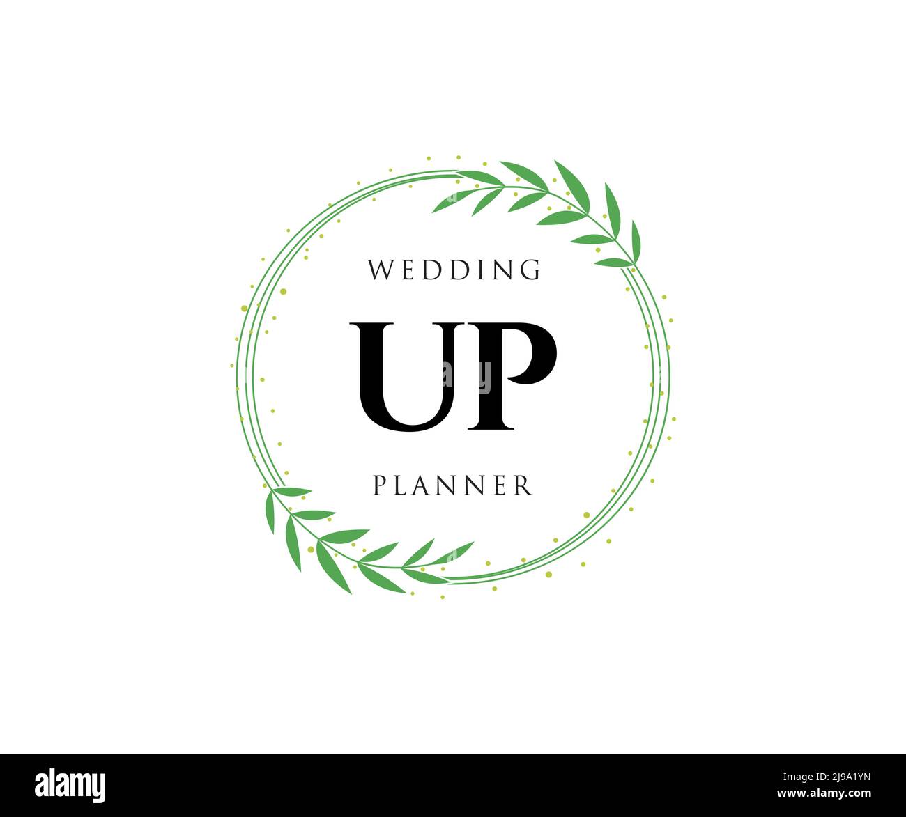 UP Initials letter Wedding monogram logos collection, hand drawn modern ...