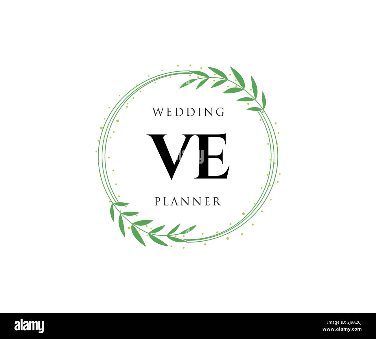 VE Initials letter Wedding monogram logos collection, hand drawn modern ...