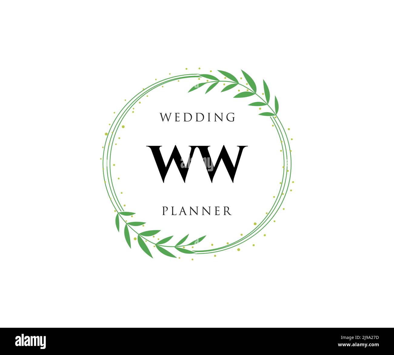 WW Initials letter Wedding monogram logos collection, hand drawn modern ...