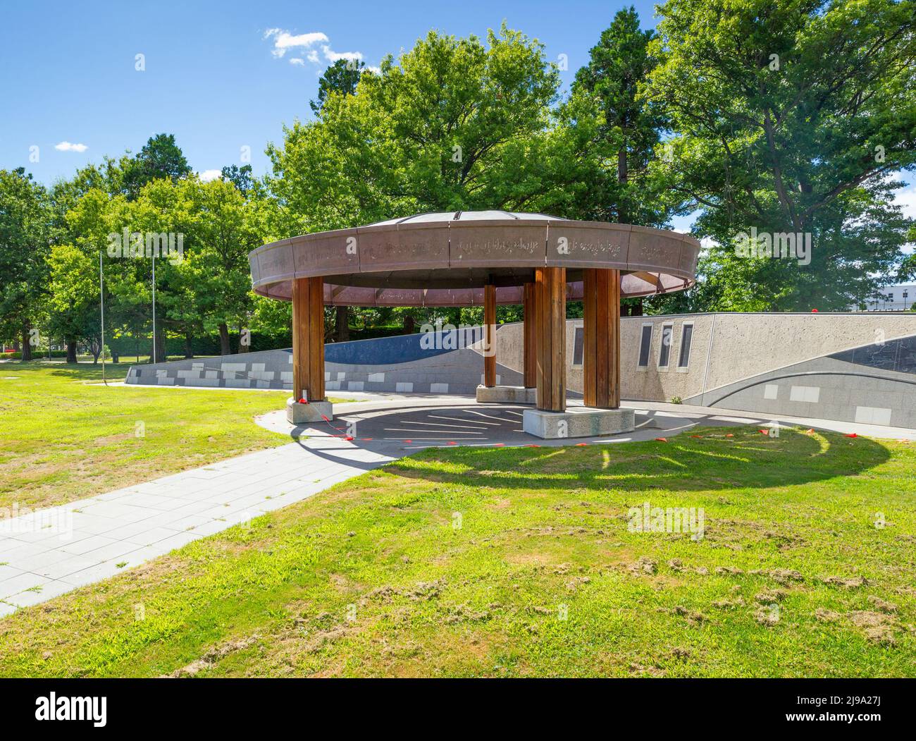 The Magna Carta Monument in Magna Carta Place in Canberra, A.C.T ...