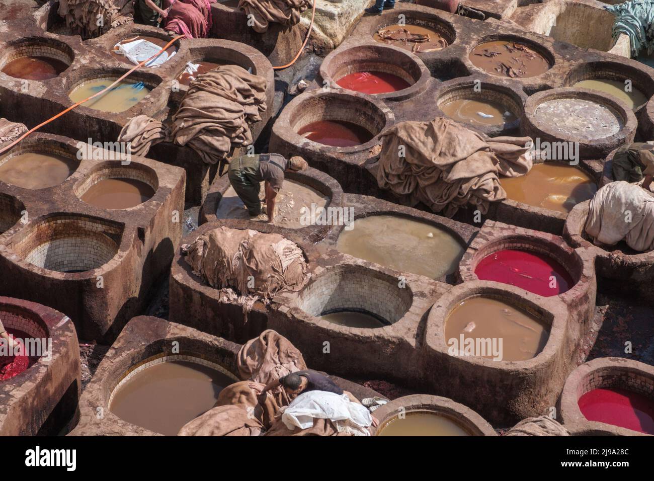 Chouara Tannery in the city of Fez, Morocco Stock Photo - Alamy